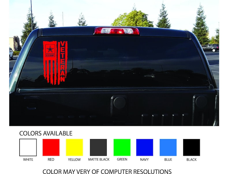 Us Army Veteran Decal - Etsy