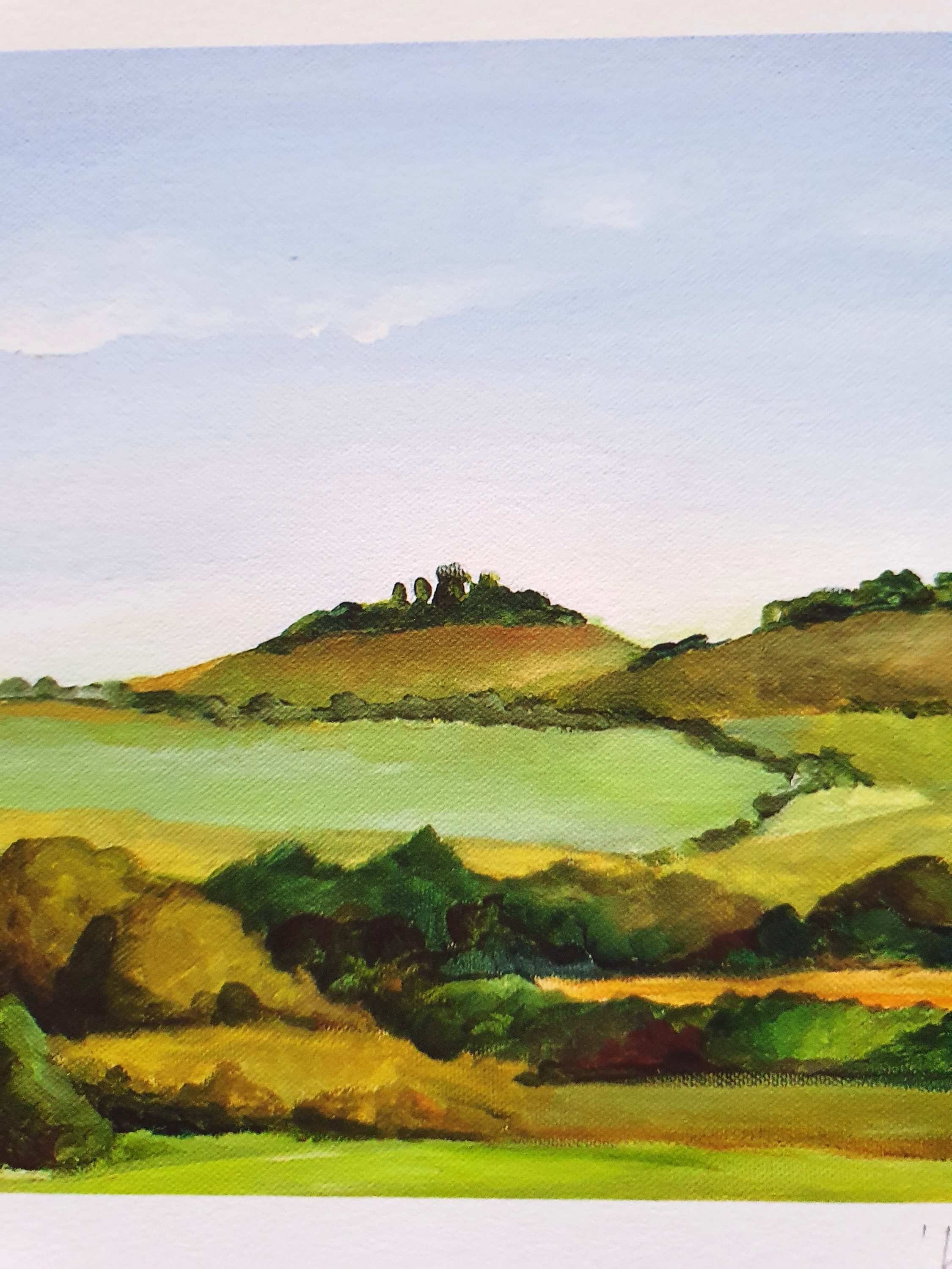 Wittenham Clumps Print // 'Wittenham and Brightwell ...