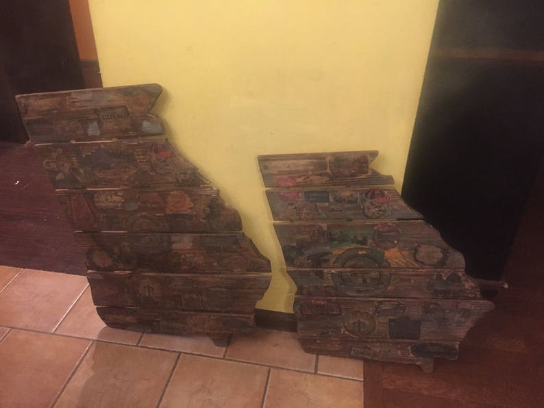 Extra Large Pallet Board State of Georgia Loaded With Things - Etsy