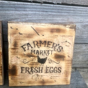 Rustic Farmhouse Style Handmade Wooden Wall Sign (set of Two) - Etsy