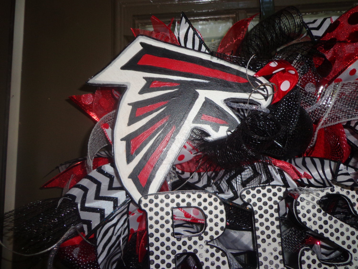 Atlanta Falcons Colors Wreath - Etsy
