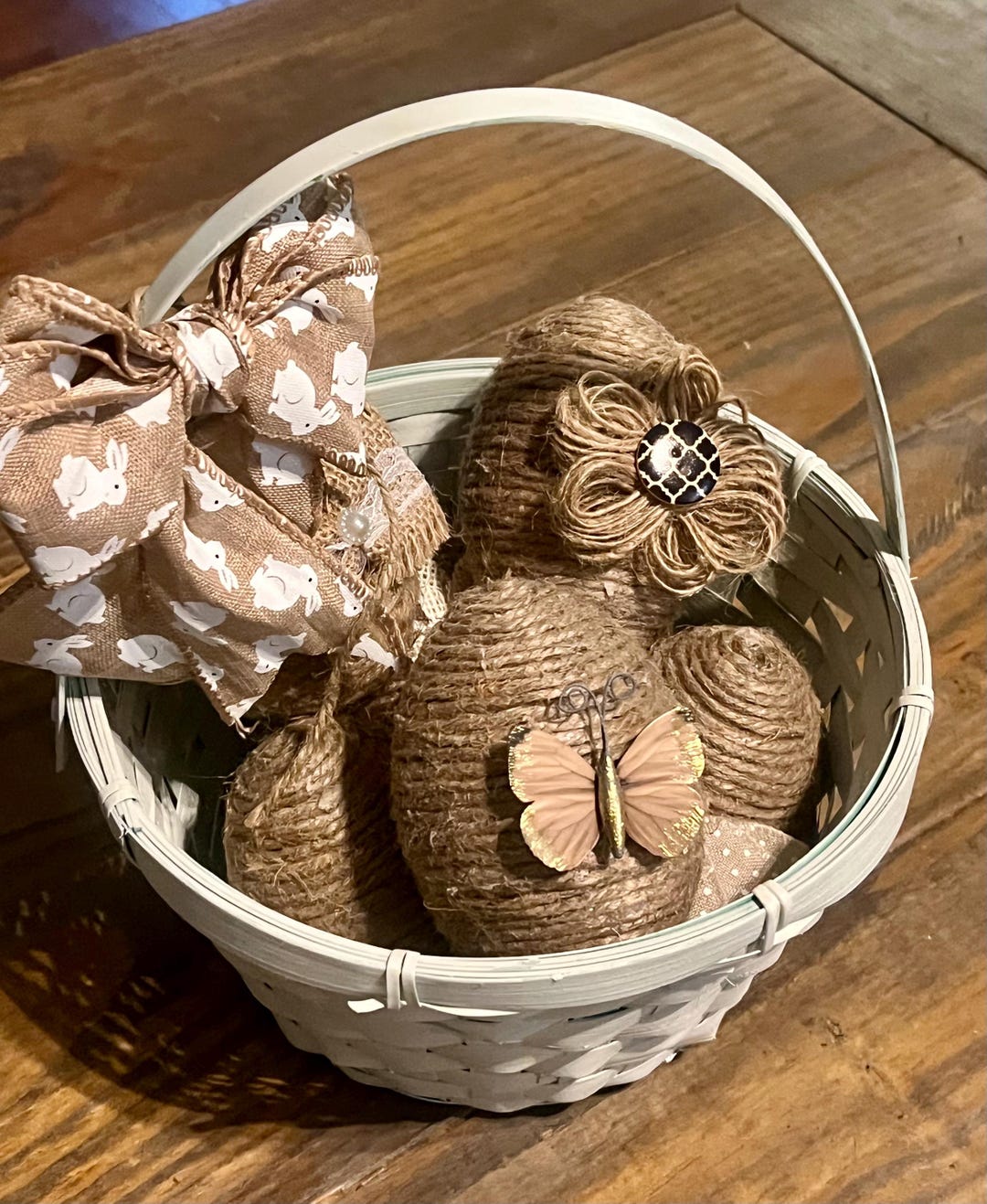 Natural Farmhouse Style Jute Easter Eggs - Etsy