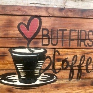 Recycled Wood Rustic Farmhouse Coffee Picture 15"w X10 1/2"h - Etsy