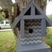 Reclaimed Wood Chevron Pattern Craftsman Birdhouse - Etsy