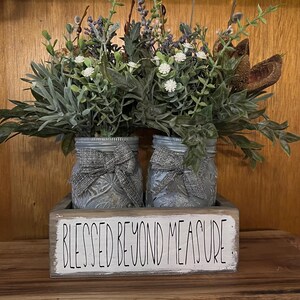 Farmhouse Style Floral Greenery Arrangement. - Etsy