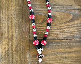 University of Georgia Bulldogs UGA Lanyard - Etsy