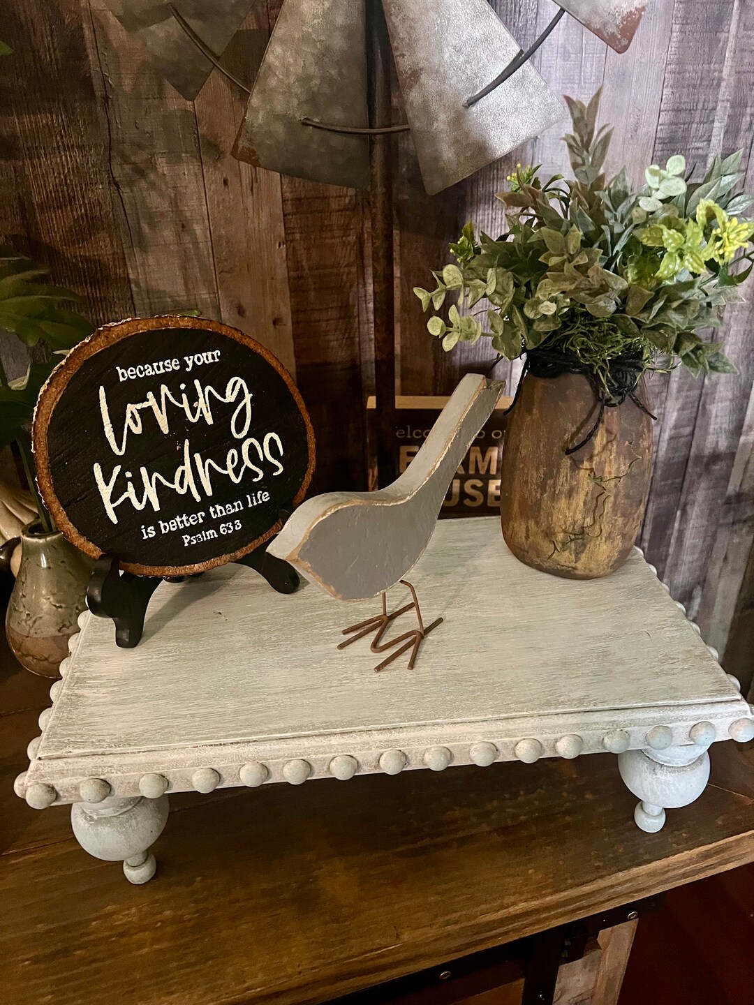 Handmade Wood Table Riser or Counter or Shelf Stand 16 1/2”long X 9 1/2 ...