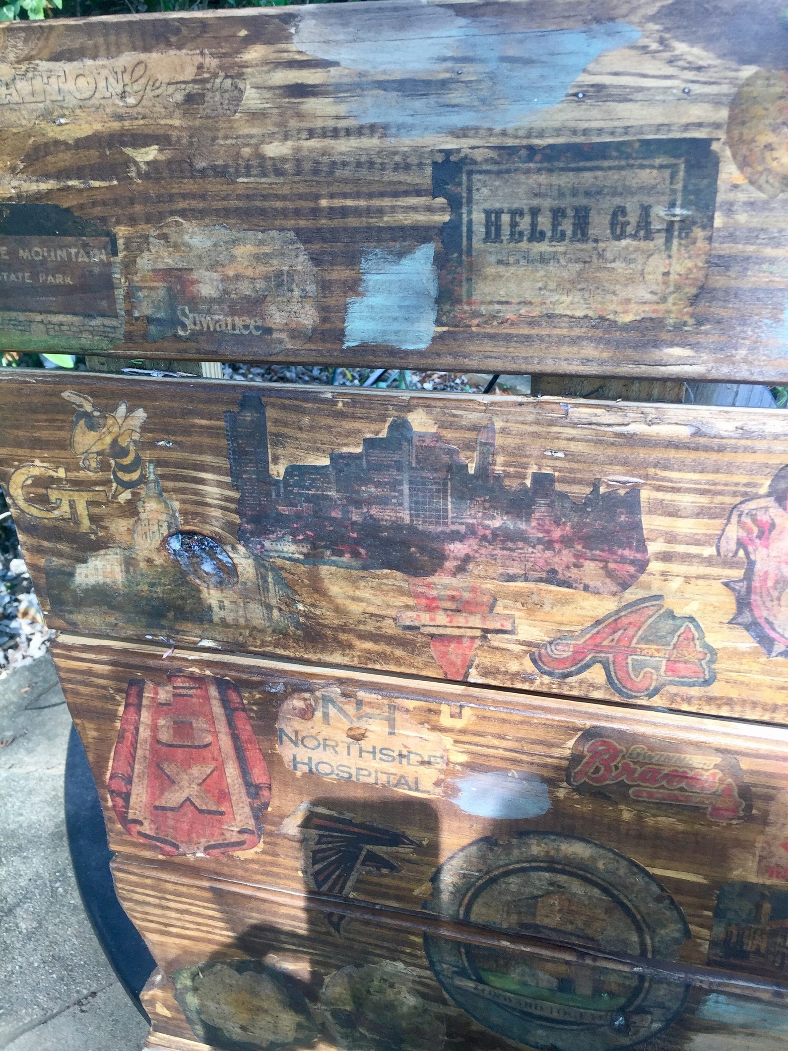 Extra Large Pallet Board State of Georgia Loaded With Things - Etsy