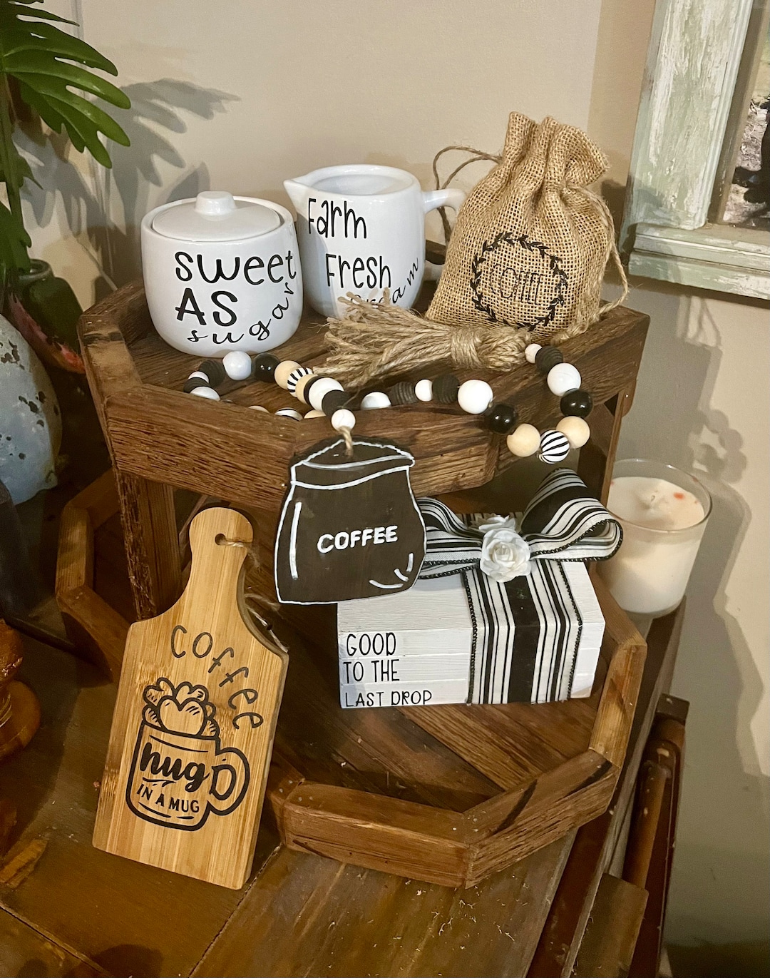 Handmade Coffee Tiered Tray Items. All Sold Separately - Etsy