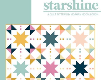 Two Color Star Quilt Pattern - Etsy
