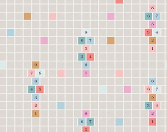 Scrabble fabric | Etsy