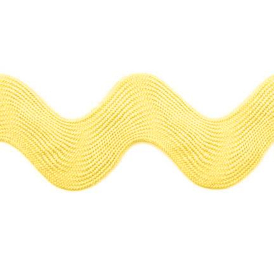 REMNANT Jumbo Ric Rac 1 1/2 Inch in Butter Yellow by Riley Blake ...