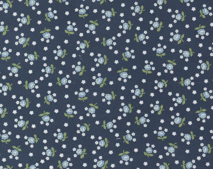 Nantucket Summer Fairground Floral Fabric in Navy by Camille Roskelley ...