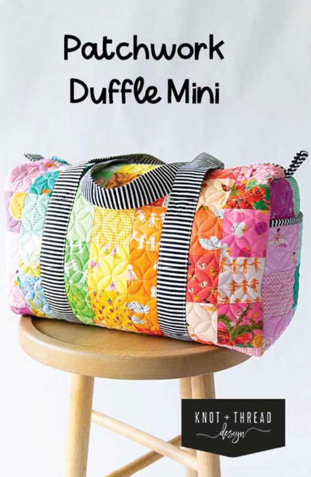 Patchwork Duffle MINI Bag PATTERN by Knot and Thread - Etsy