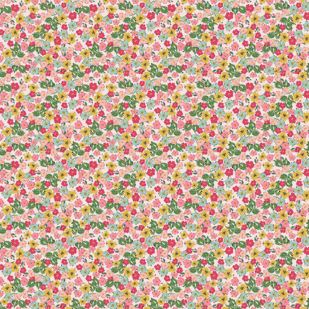 Bloom True Tiny Flower Girl in White Multi Floral Fabric by Poppie ...