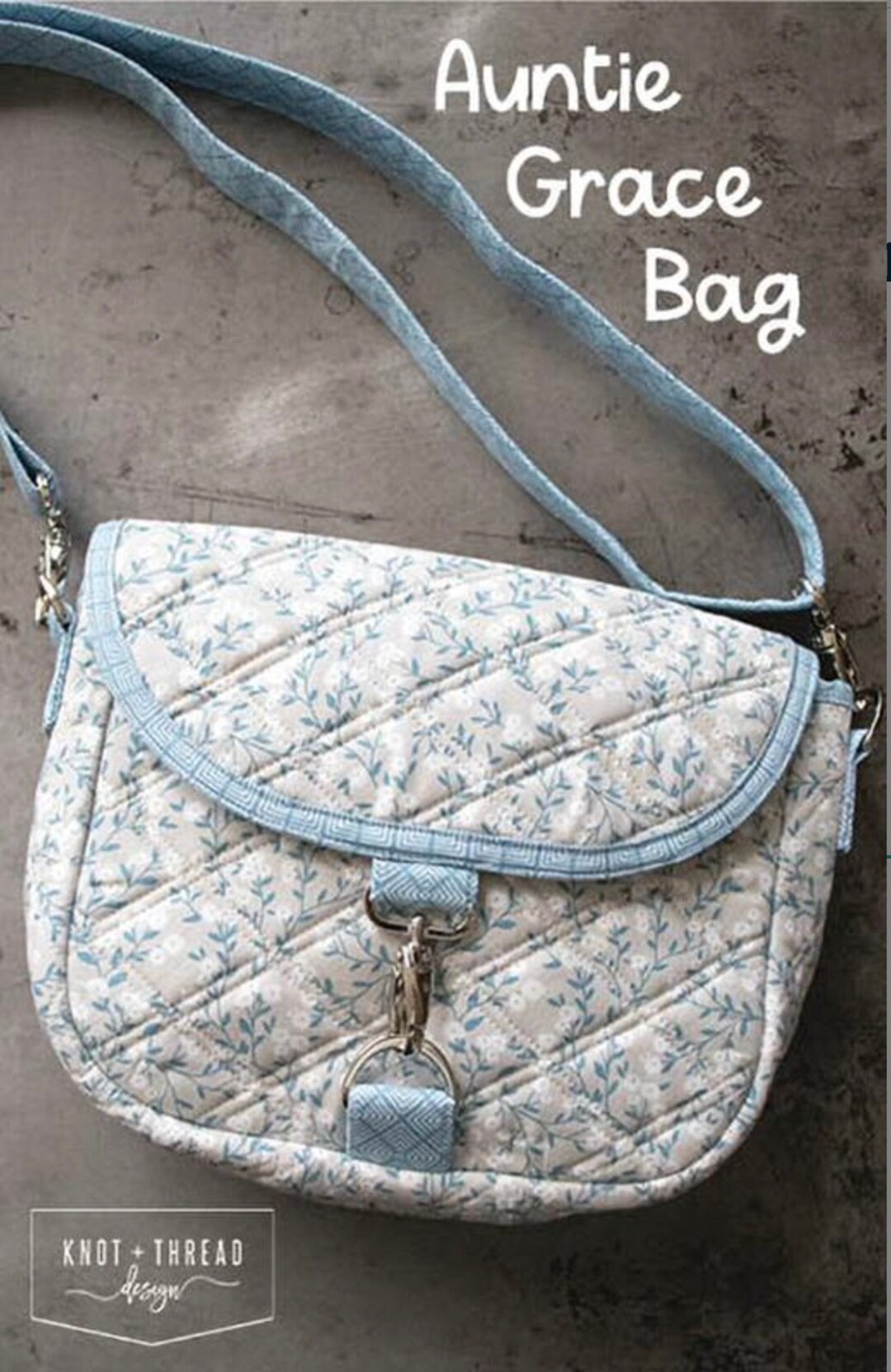 Auntie Grace Messenger Bag PATTERN by Knot and Thread - Etsy