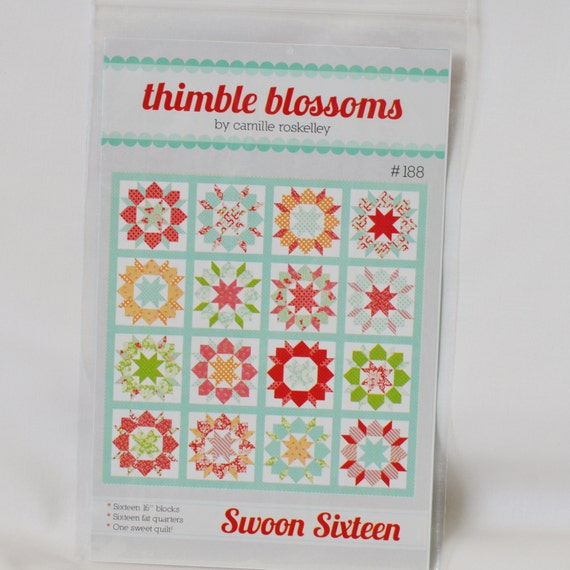 Thimble Blossoms Swoon Sixteen Star Quilt Pattern | Etsy