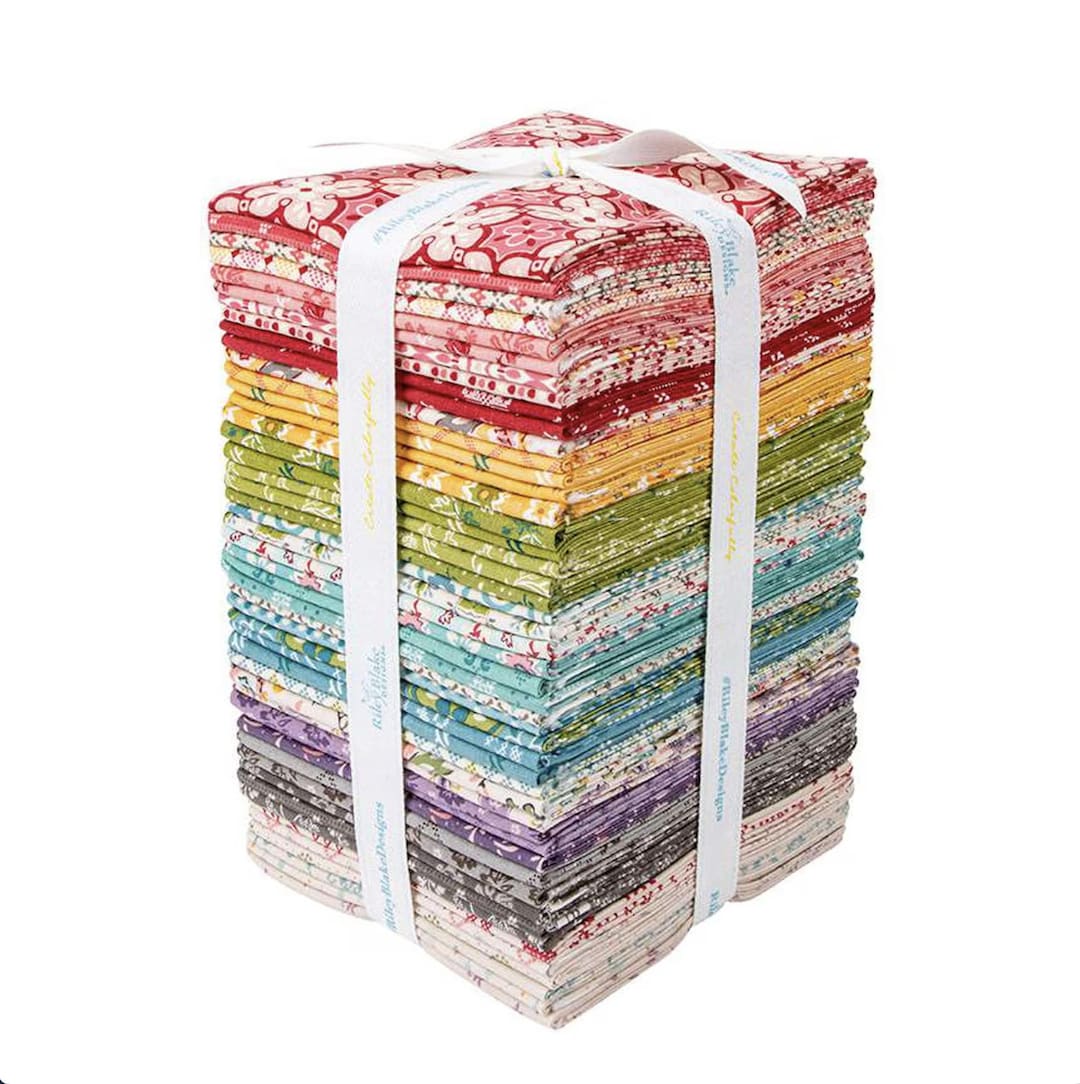 Piece and Plenty Fat Quarter Bundle Fabric by Lori Holt for Riley Blake ...