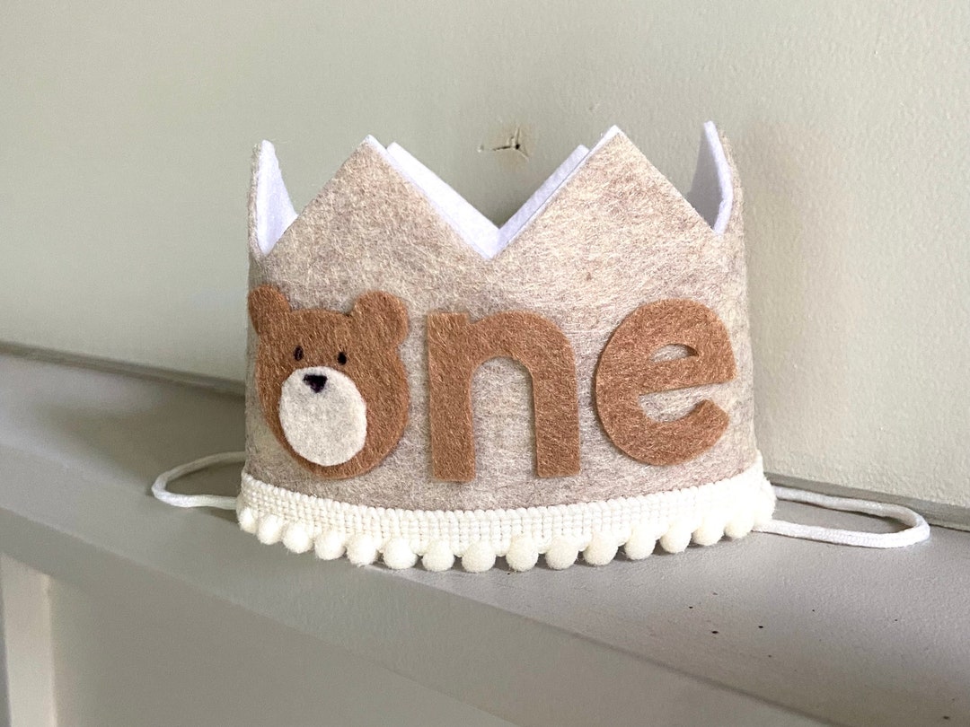 Teddy Bear First Birthday Crown- Beary 1st Birthday Party- Bear ...