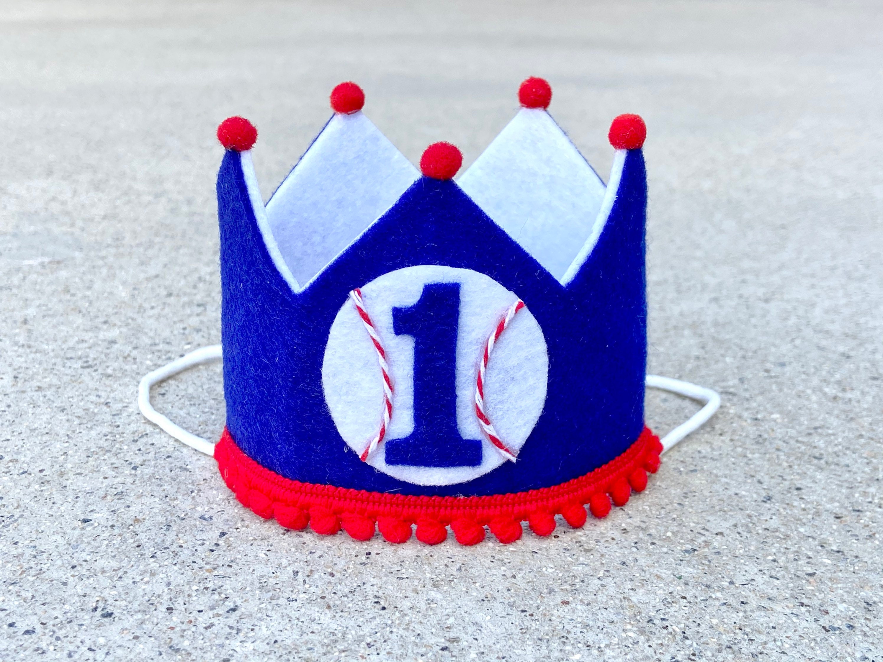 Boys 1st Birthday Baseball Crown Boys First Birthday Rookie - Etsy