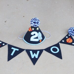 Boys Space Party Birthday Hat - Rocket Birthday Hat - First Trip Around ...