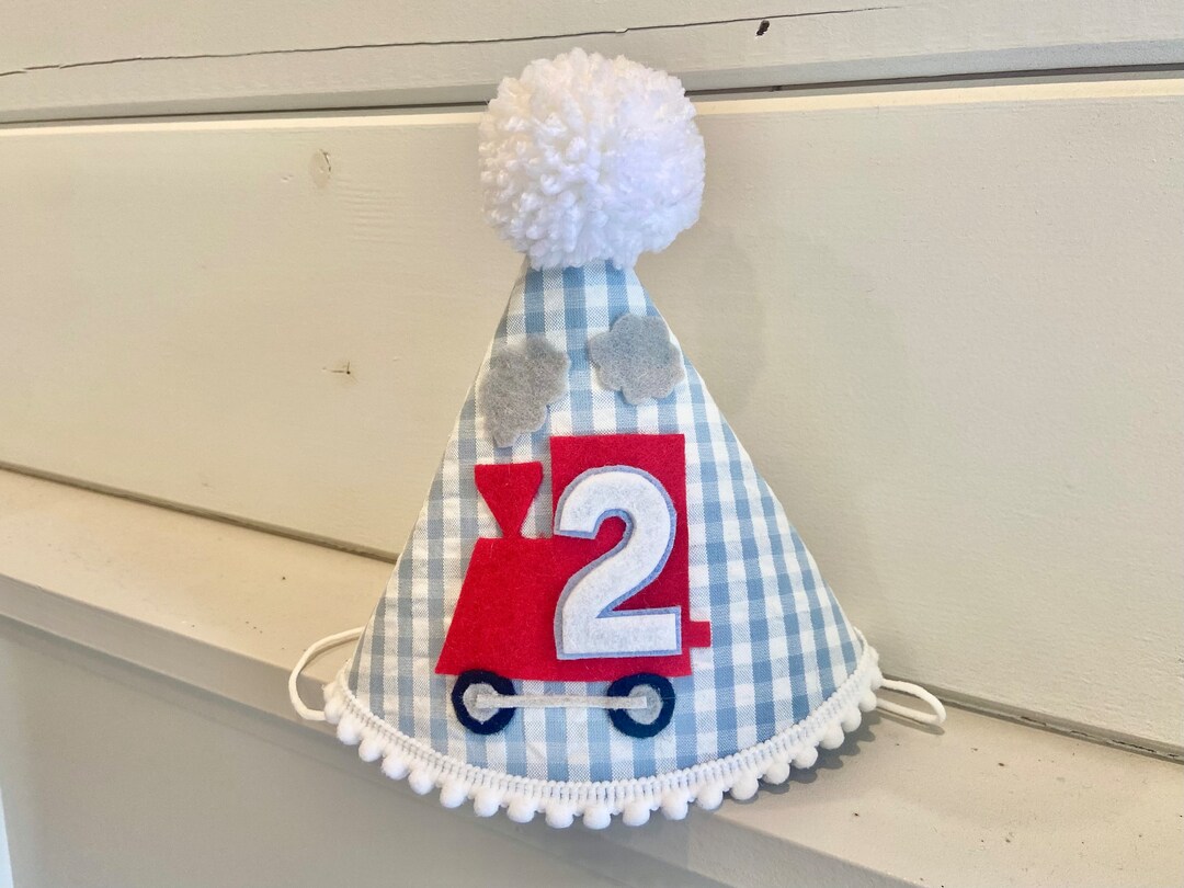 Train Birthday Hat - First Birthday Train Hat- 2nd Birthday Steam ...