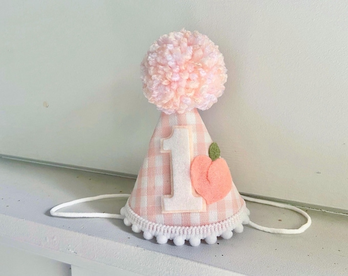 One Sweet Peach Party Hat - Just Peachy Party, Sweet as a Peach ...