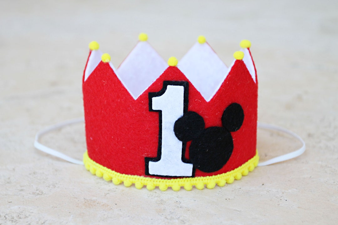 Boy 1st Birthday Mouse Crown - Boys First Birthday Mouse Crown - Etsy