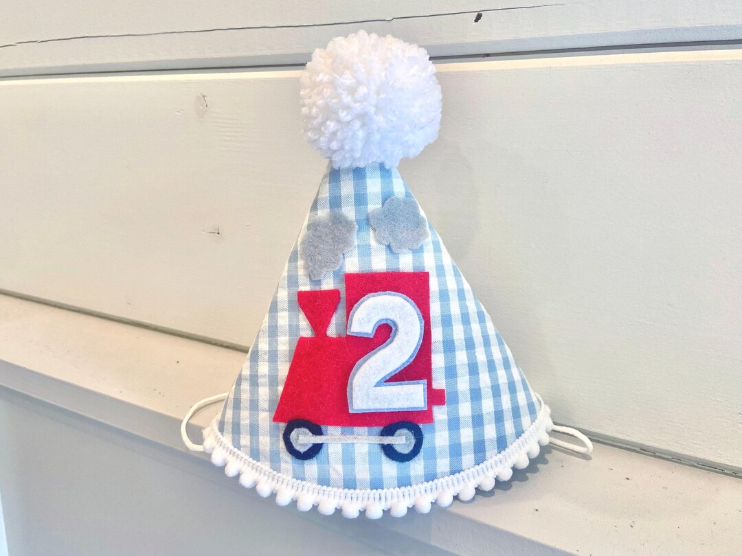 Train Birthday Hat - First Birthday Train Hat- 2nd Birthday Steam ...
