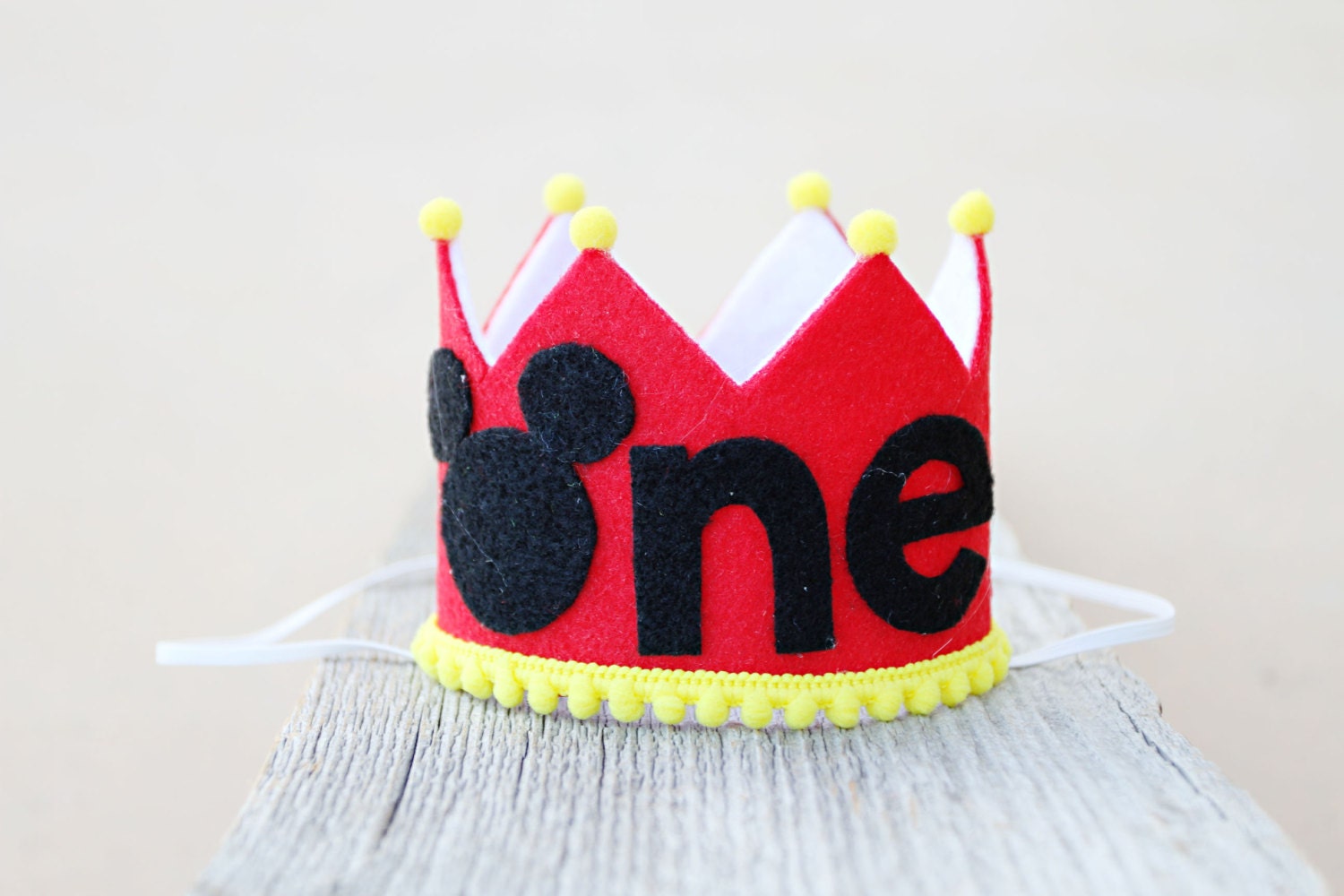 Boys 1st Birthday Mouse Crown Boys First Birthday Mouse Felt - Etsy