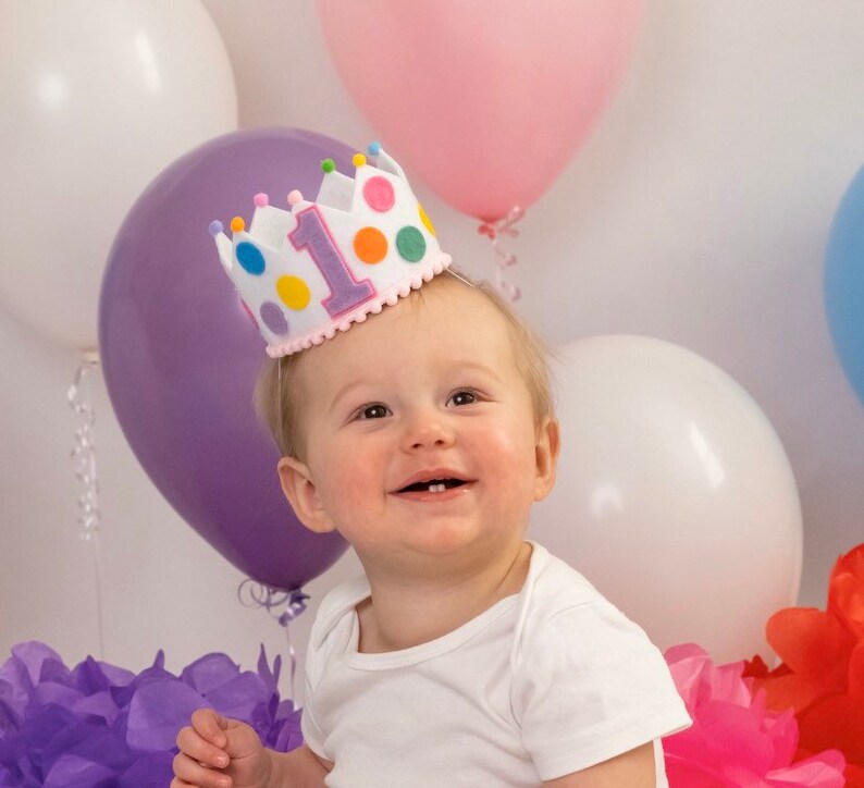 Birthday Crown Red Carnival Birthday Crown Boy or Girl 1st | Etsy