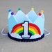 Boy Rainbow Crown Rainbow Baby First Birthday Crown 1st Birthday ...