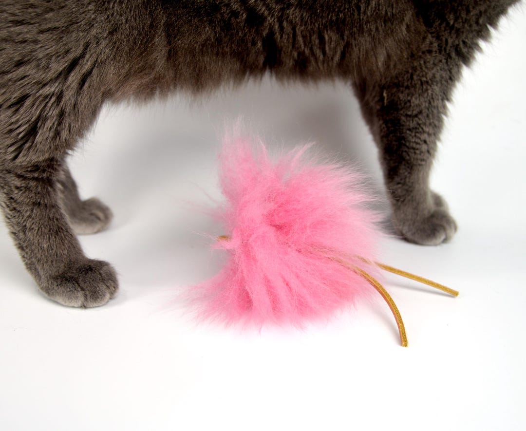 Floofy Pink Sheepskin Teaser Wand Attachment Refill 2-pack ...