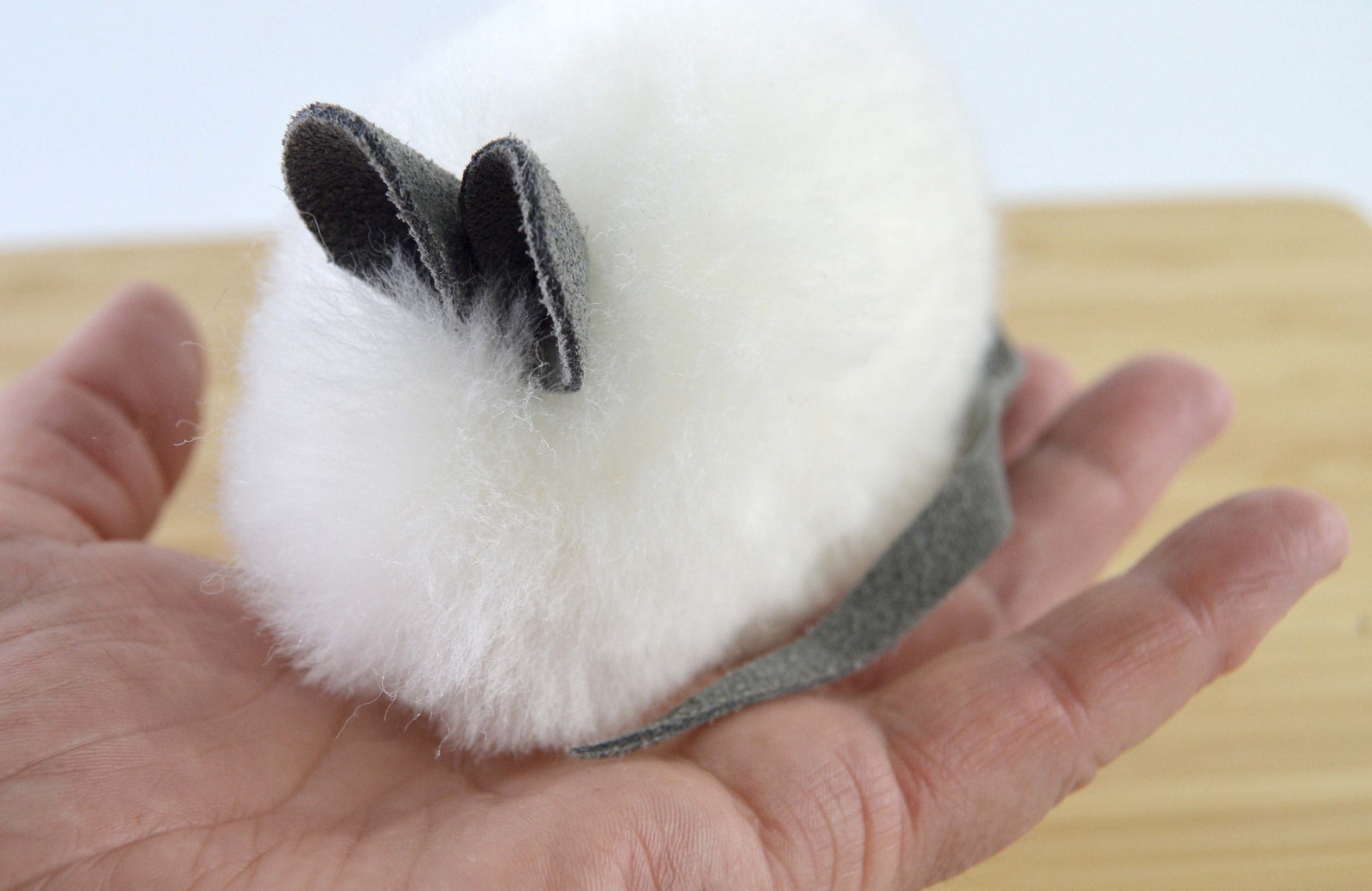 Big Cat Toy Mouse Grey Ears and Tail, Cute Mouse Cat Toy, Unique Cat ...