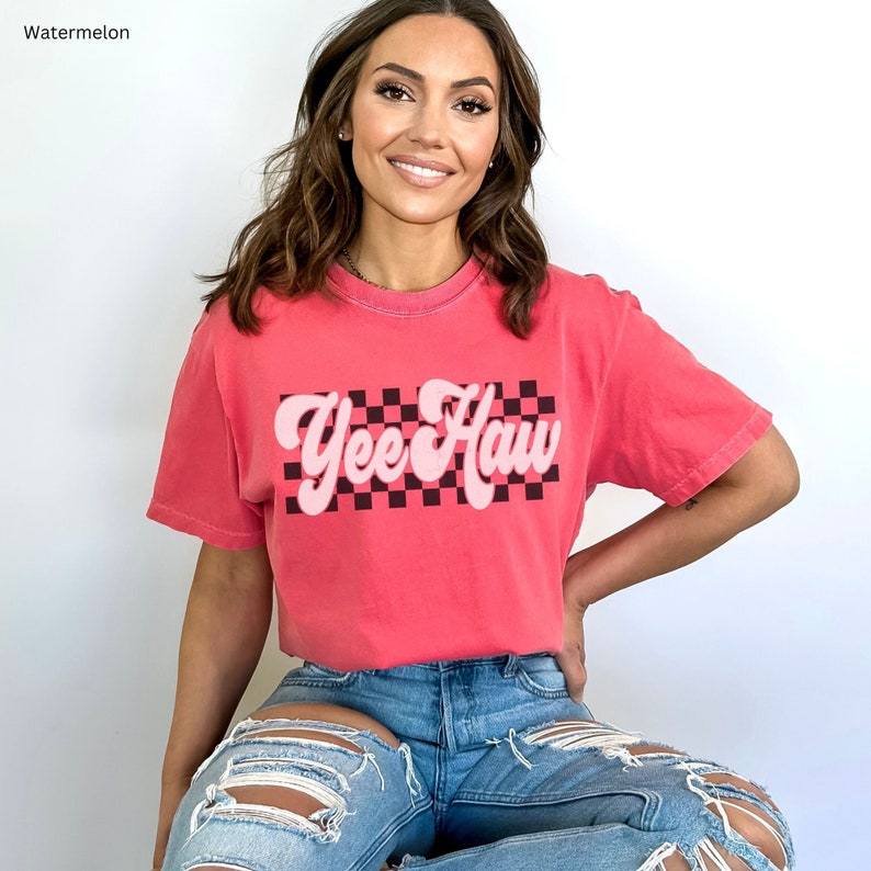 Yee Haw Shirt Comfortcolors Coastal Cowgirl Shirt Preppy Stuff Concert ...