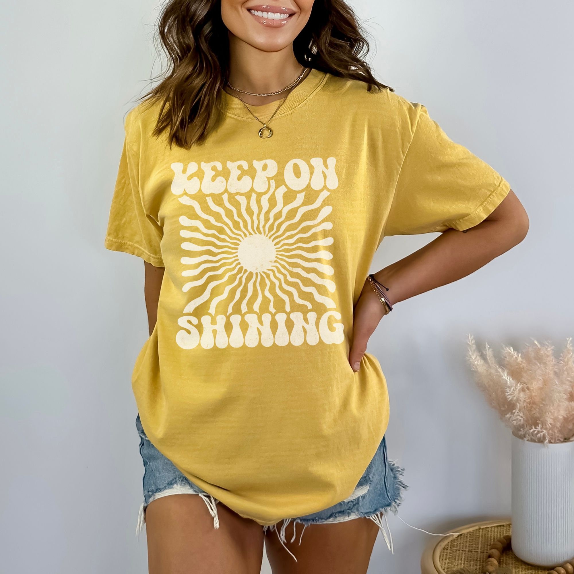 Keep on Shining Sunshine Shirt Here Comes the Sun VSCO Shirt Summer ...