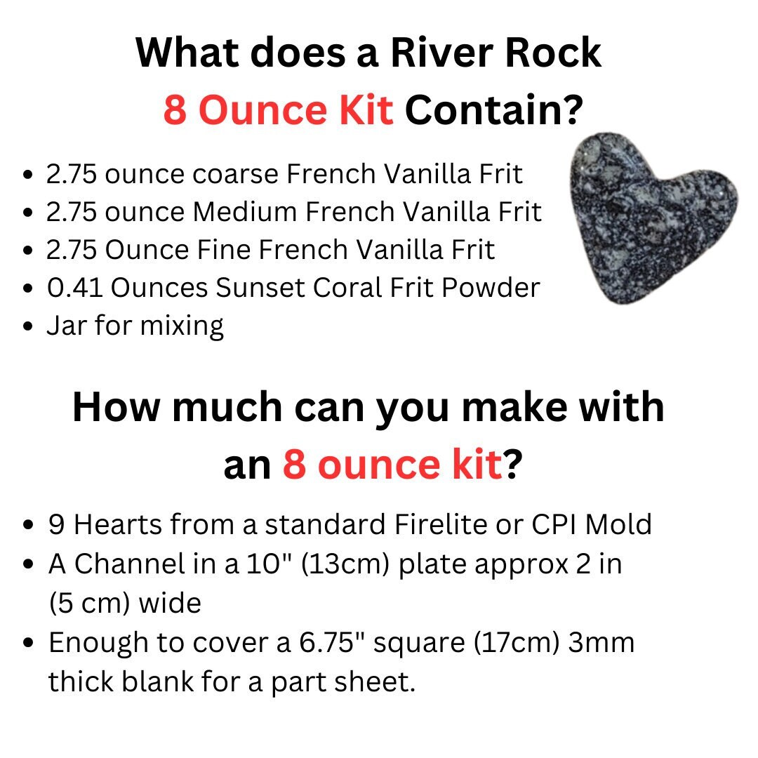 River Rock Reaction Kit Bullseye Glass River Rock Reaction Sampler Kit ...