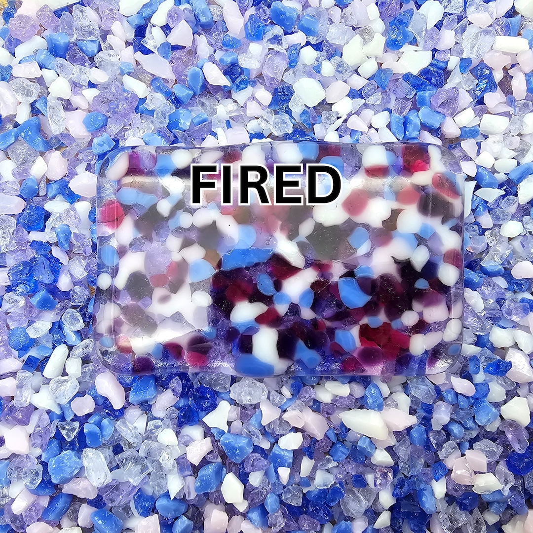 Hyacinth Frit Mix - Bullseye Frit Mix for Glass Fusing, Glass Casting ...
