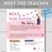 Meet the Teacher Editable Template Meet the Teacher Template - Etsy