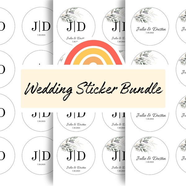 Wedding Stickers - Etsy