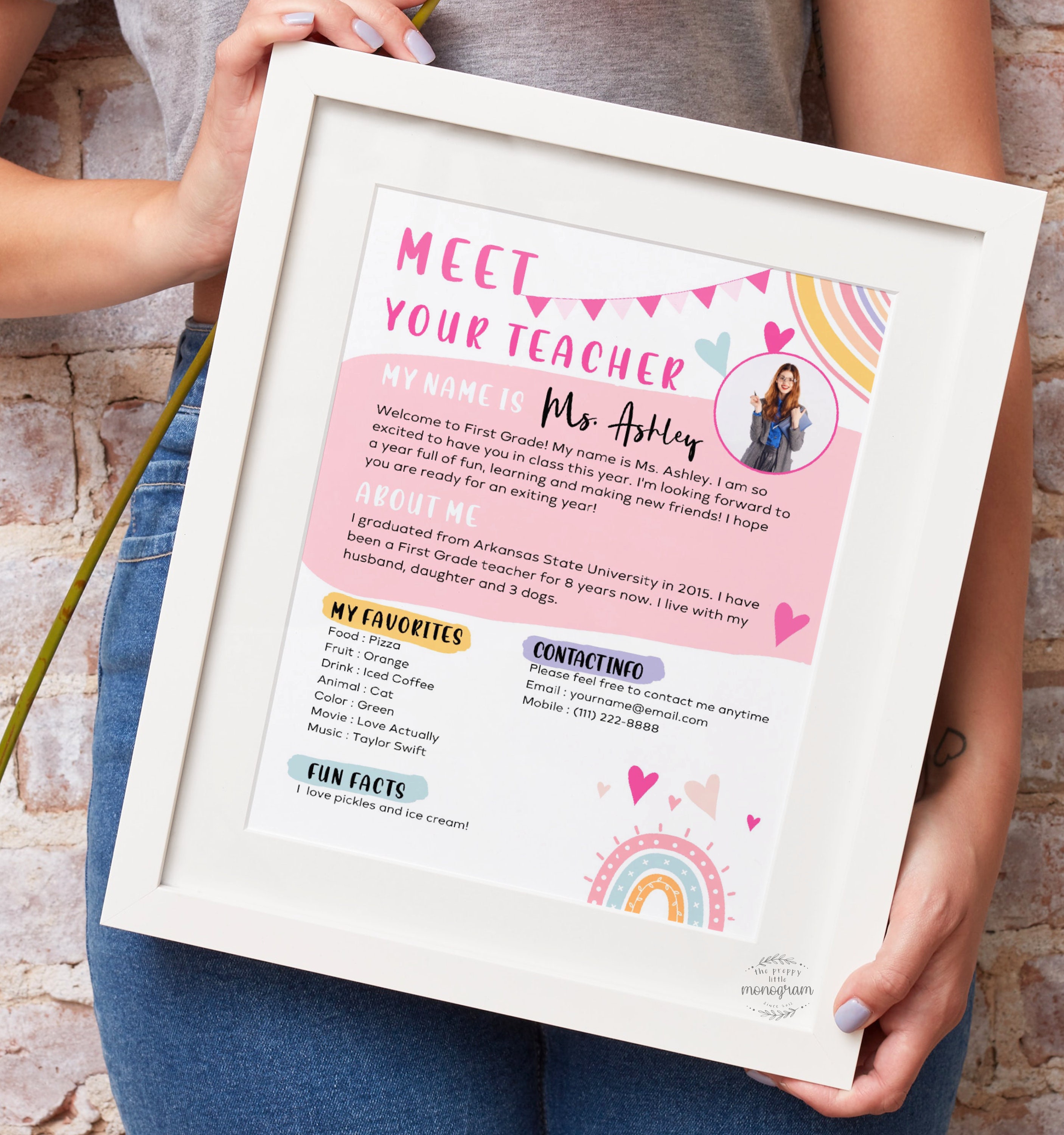 Meet the Teacher Editable Template Meet the Teacher Template Back to ...