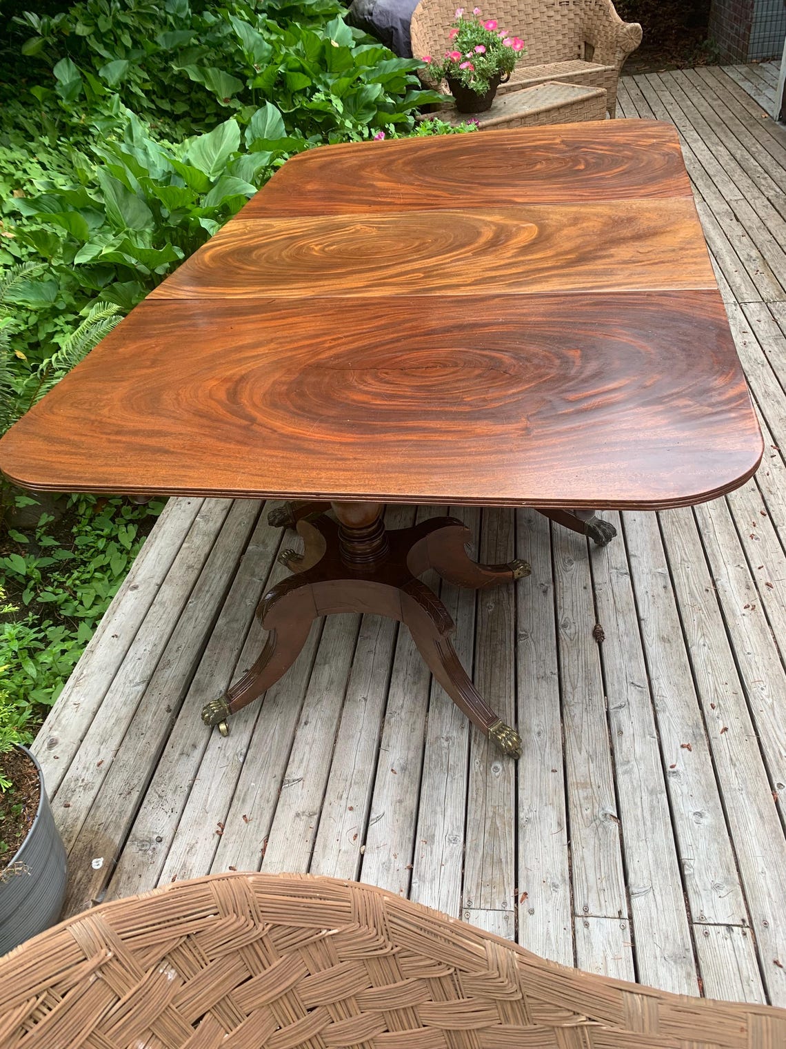 Regency Dining Table 1800's Three Pedestals - Etsy