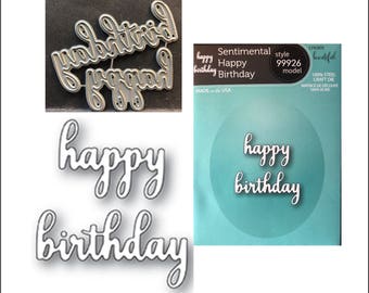 Happy Birthday Metal Die | Etsy