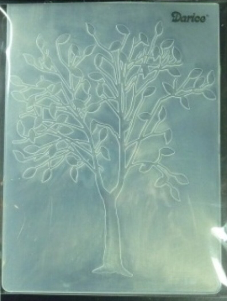 Embossing folder Tree with Leaves by Darice Craft Folders | Etsy