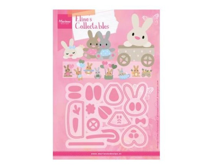 Baby Bunny Metal Die Cut Set Eline's Rabbit Marianne Cutting Dies ...