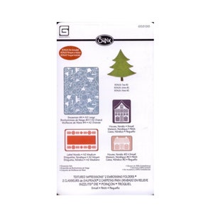 Embossing folder Snowman Set Sizzix BasicGrey Craft Folders & | Etsy