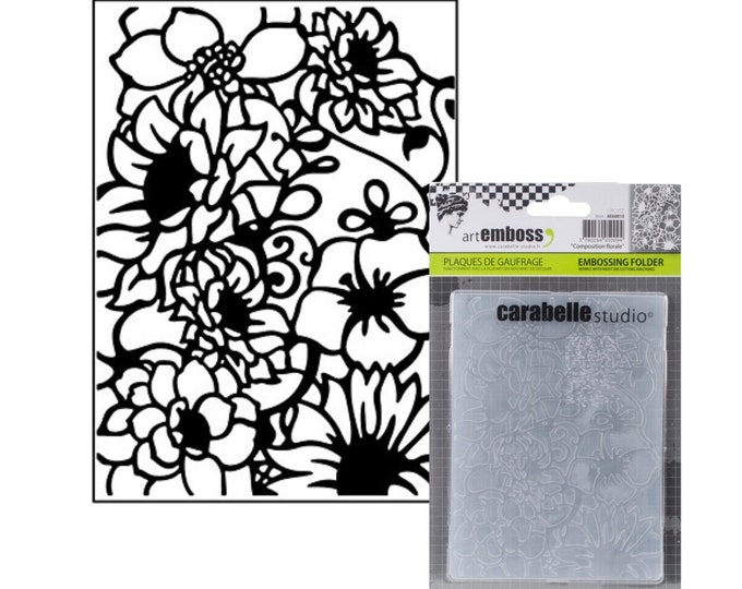 Embossing Folder Flowers Composition Floral by Carabelle Studio ...
