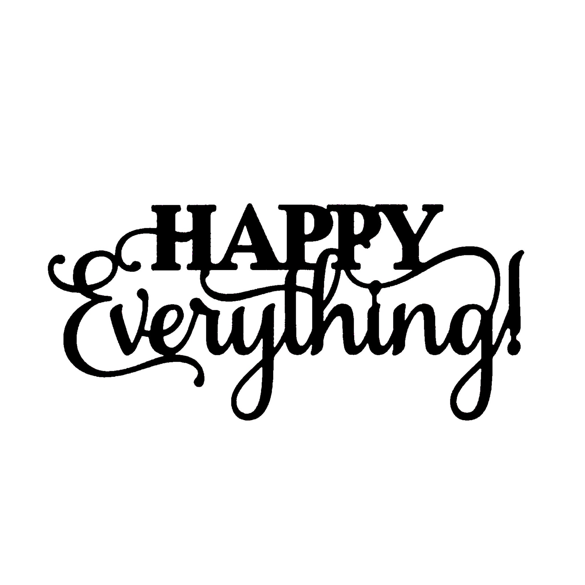 Happy Everything Metal Die Cut Words Creative Expressions | Etsy