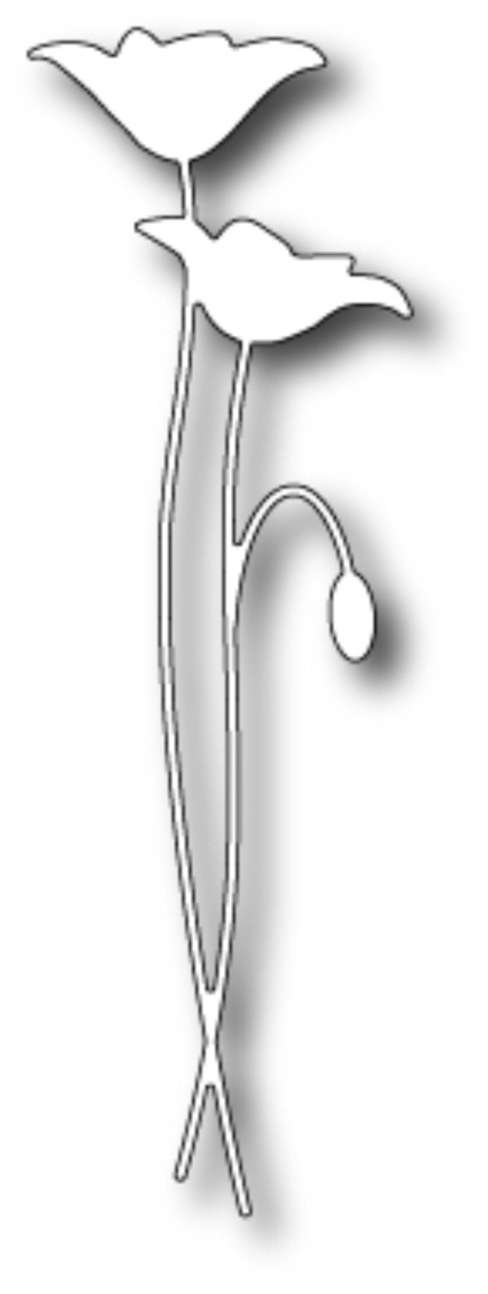 Prim Poppy Metal Die Cut Flowers Memory Box Cutting Dies Card - Etsy