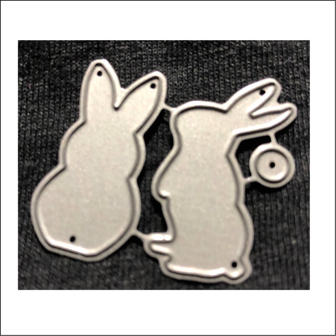 Easter Bunny dies Little Rabbits Poppystamps metal cutting die | Etsy